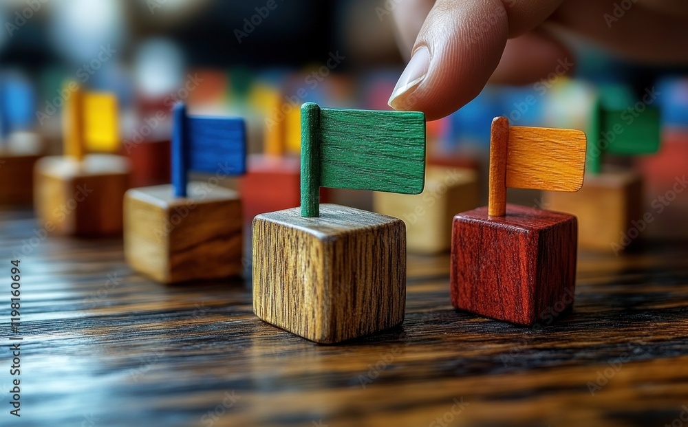 Foto de Stock Project Timeline and Business Planning Process with ...