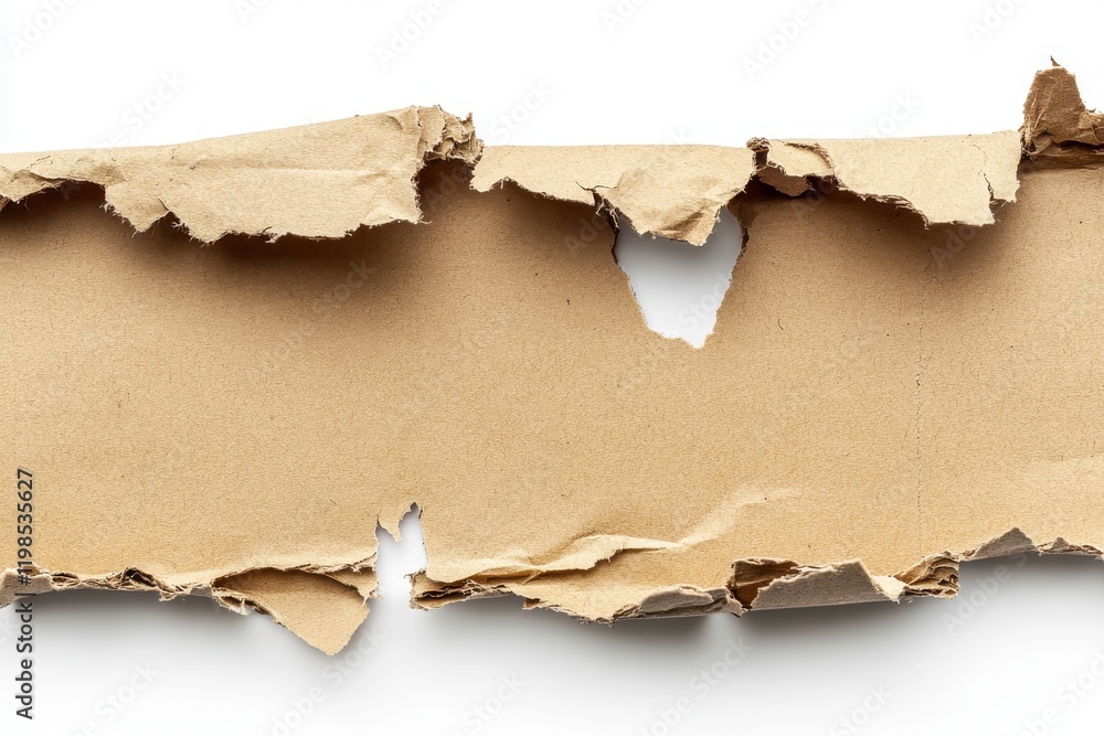 Torn cardboard rough edges, texture detailed surface realistic lighting ...