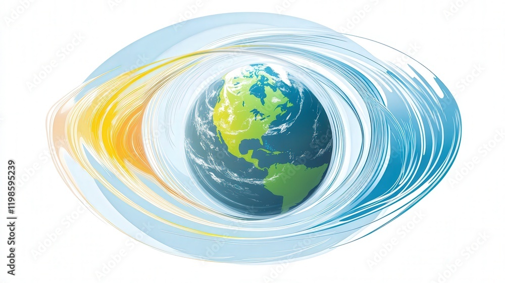 diagram explaining the Coriolis effect, showing how Earth's rotation ...