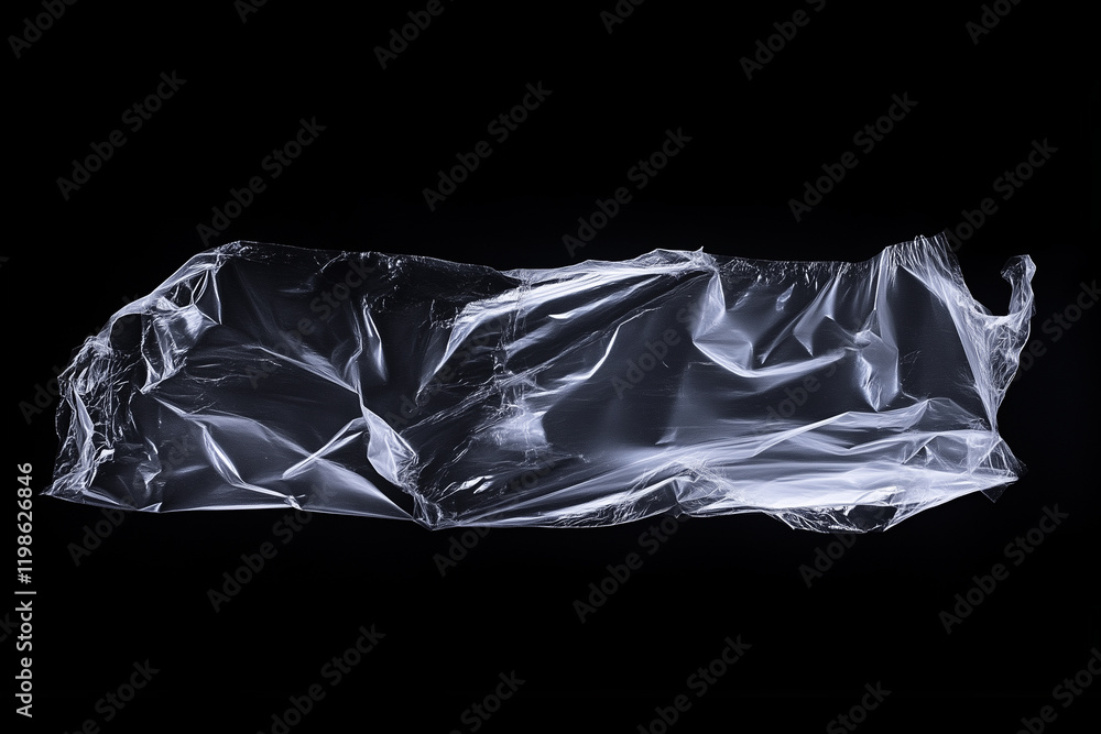 Plastic wrap texture for background and photo overlay effect. set of ...