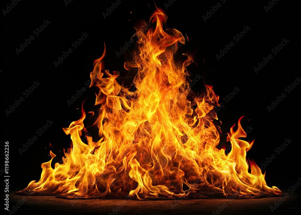 Realistic Fire Flames Silhouette PNG, High-Resolution Flame Silhouette ...