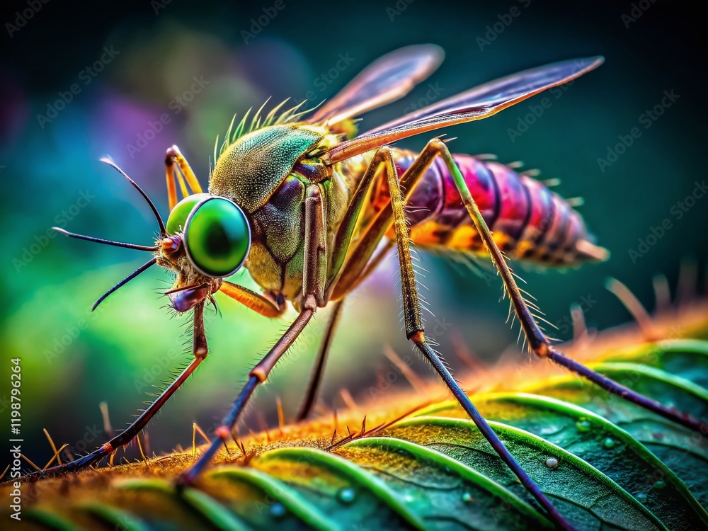 Extreme Close-up Macro Photography of Mosquito Mouthparts, Detailed ...