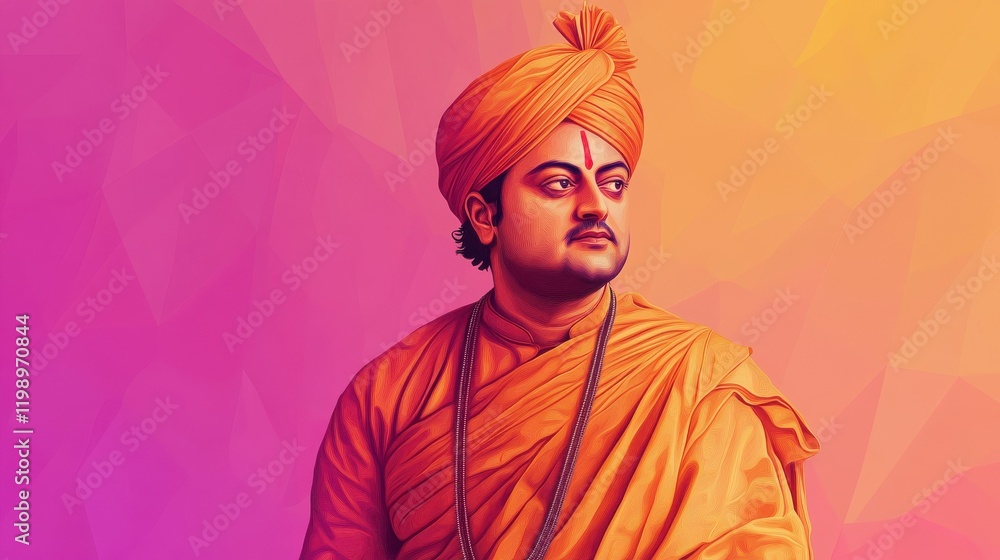 Swami Vivekananda Jayanti Vector illustration, National Youth Day of ...