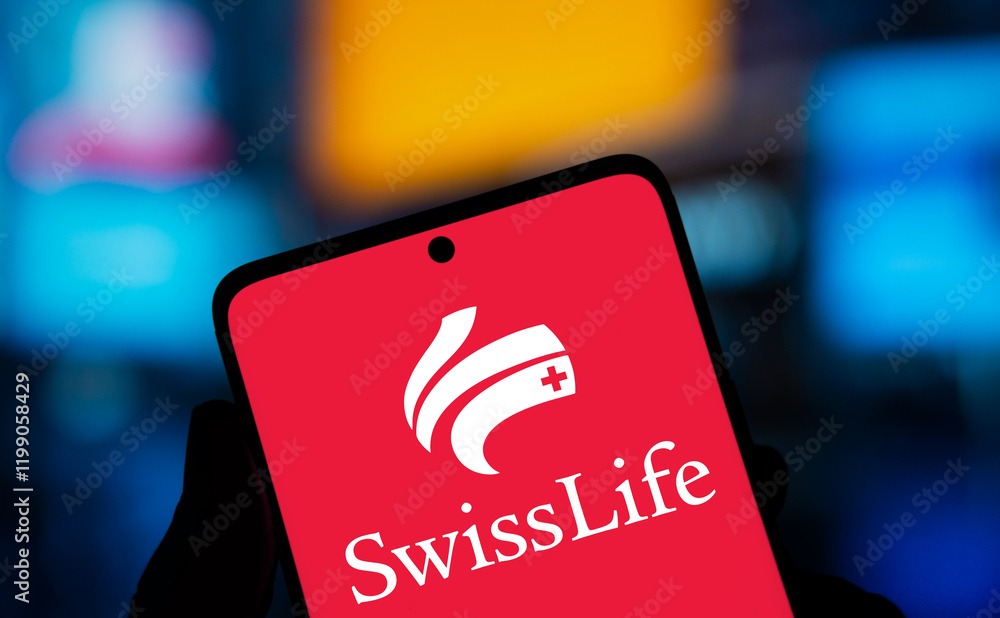 Dhaka, Bangladesh- 30 Dec 2024: Swiss life logo is displayed on ...