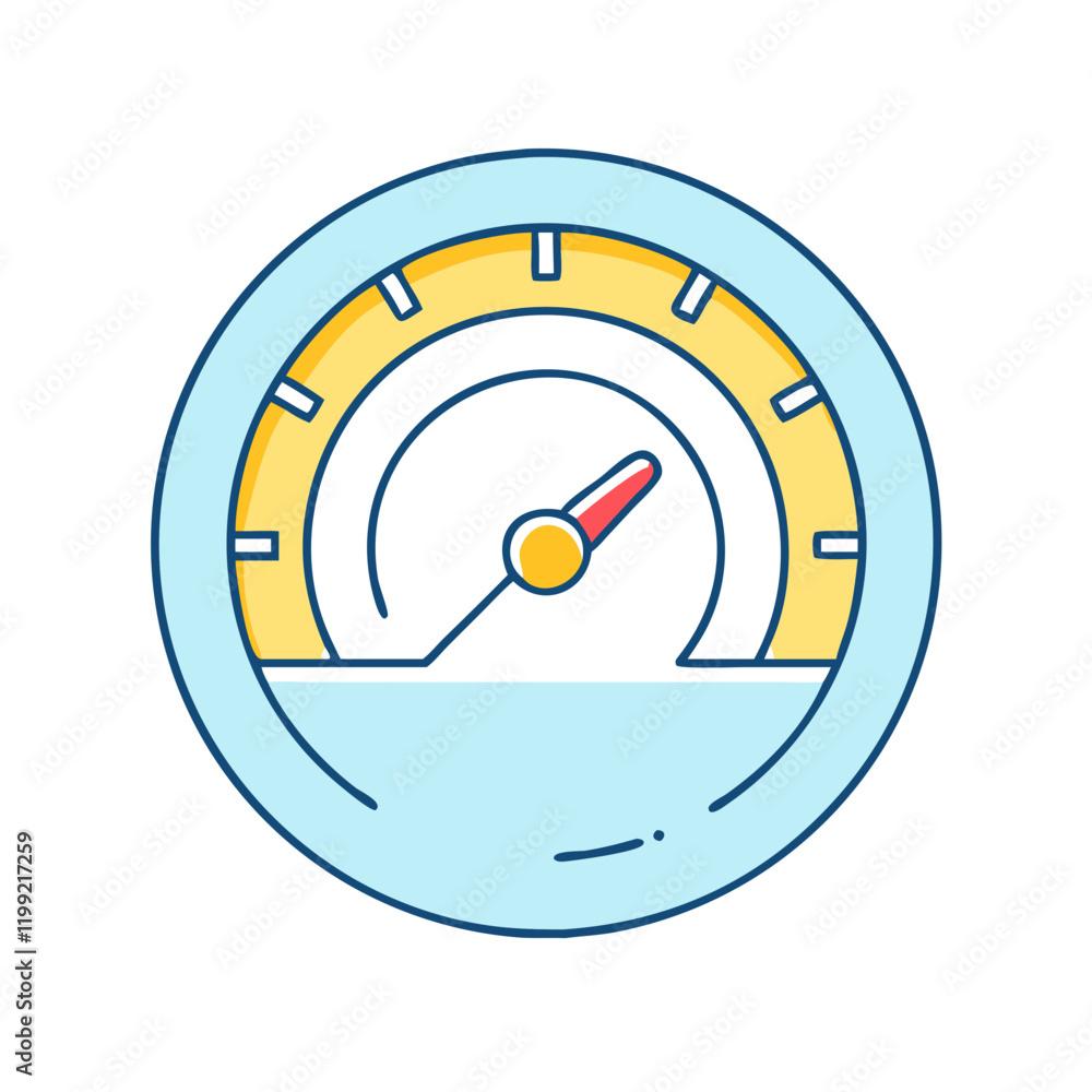 speedometer icon, speedometer vector illustration-simple illustration ...