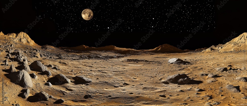 Panoramic gigapixel image of the moon stunning high-fidelity lunar ...