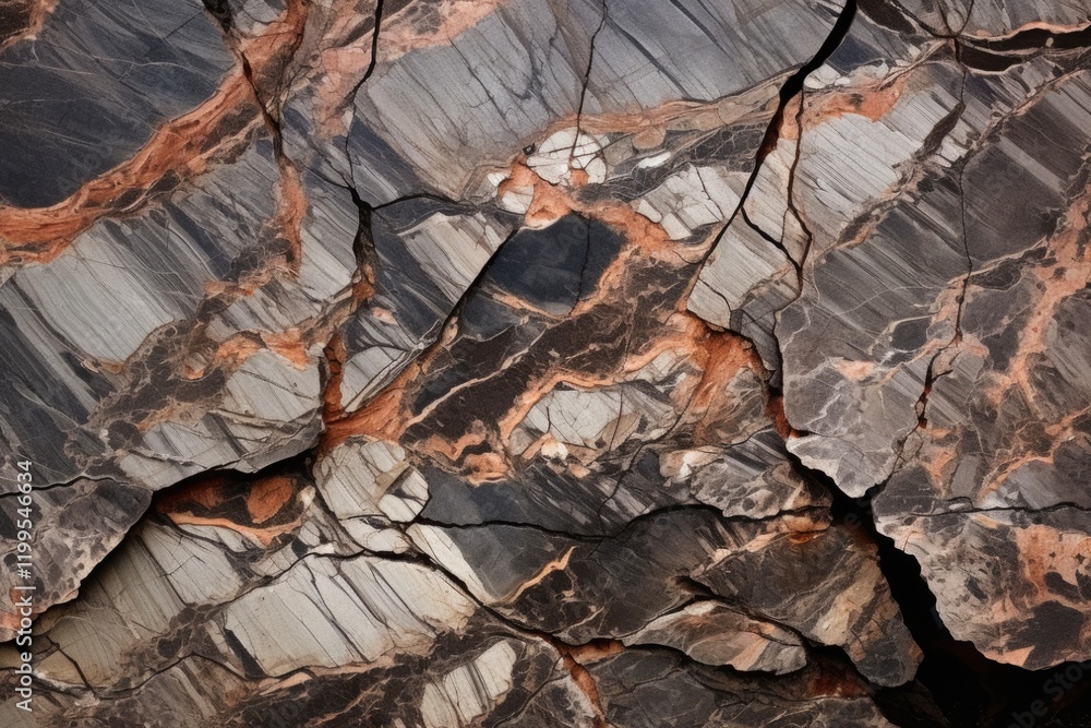 Shattered Geology: Natural Breccia Rock with Chert, Silica, and Basalt ...