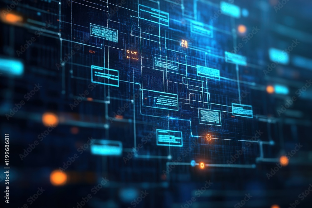 Business workflow process management concept. Digital transformation ...