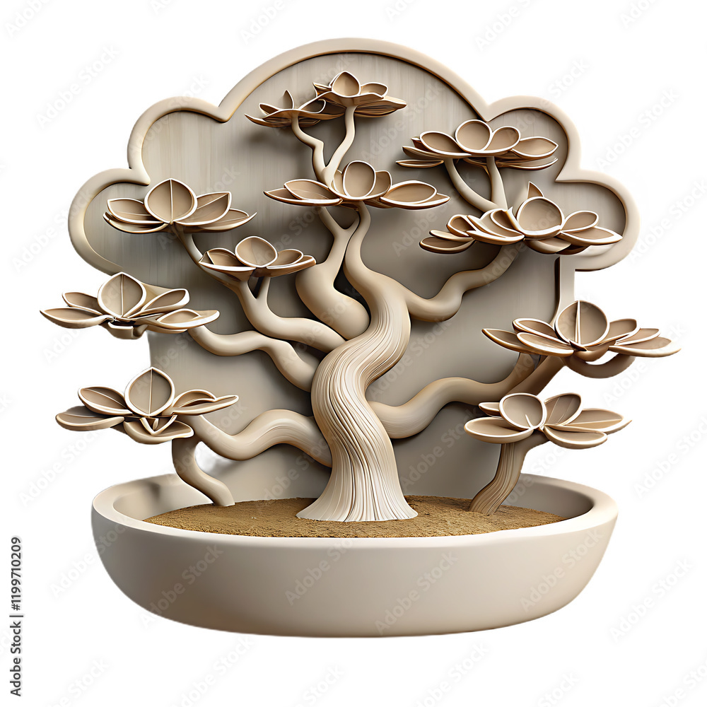 Stunning 3D Bonsai Chinese Plant Designs for Art & Decor Printing ...