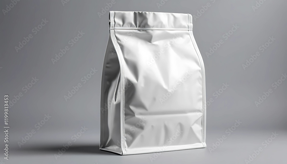 Product bag template mockup white creative blank stand up puch bag with ...