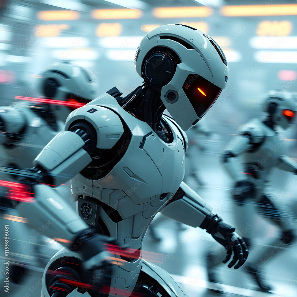 Stock-Illustration „robot, artificial intelligence, AI, android ...