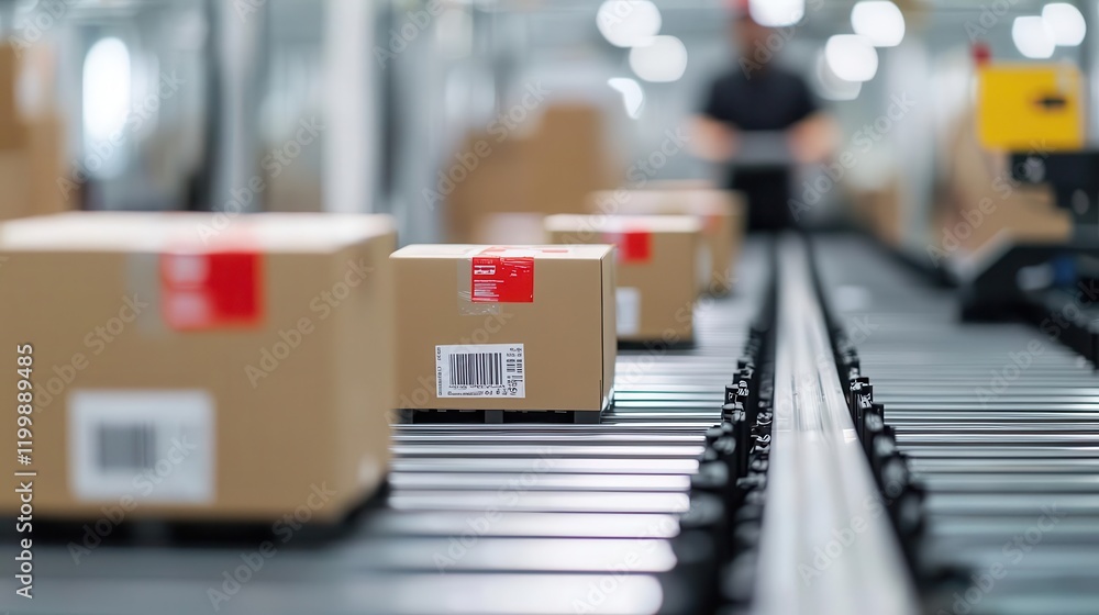 Automated system packaging car parts for shipping, streamlined and ...