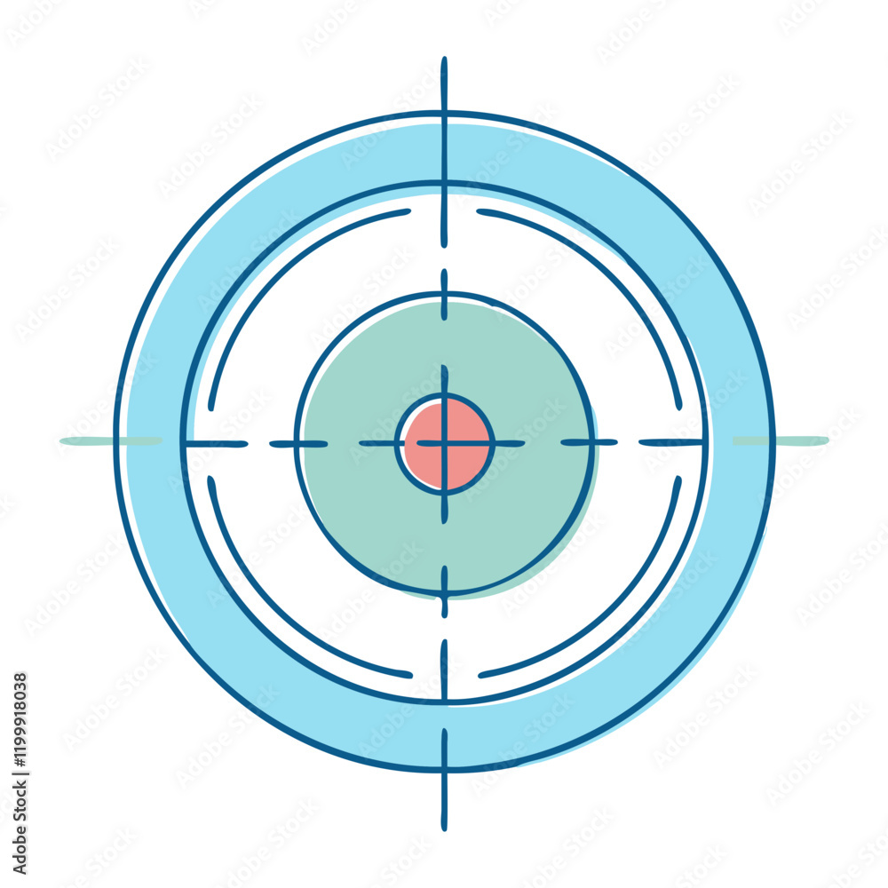 crosshair icon, crosshair vector illustration-simple illustration of ...