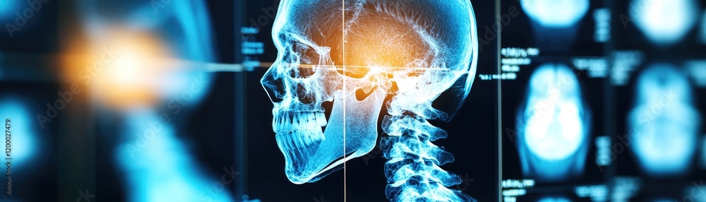 Human x-ray imaging of skeletal structure medical facility digital scan ...