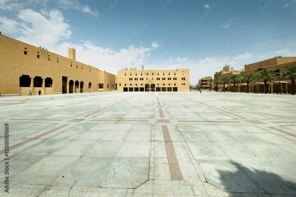 Deera square, Riyadh, Saudi Arabia, showing traditional architecture ...