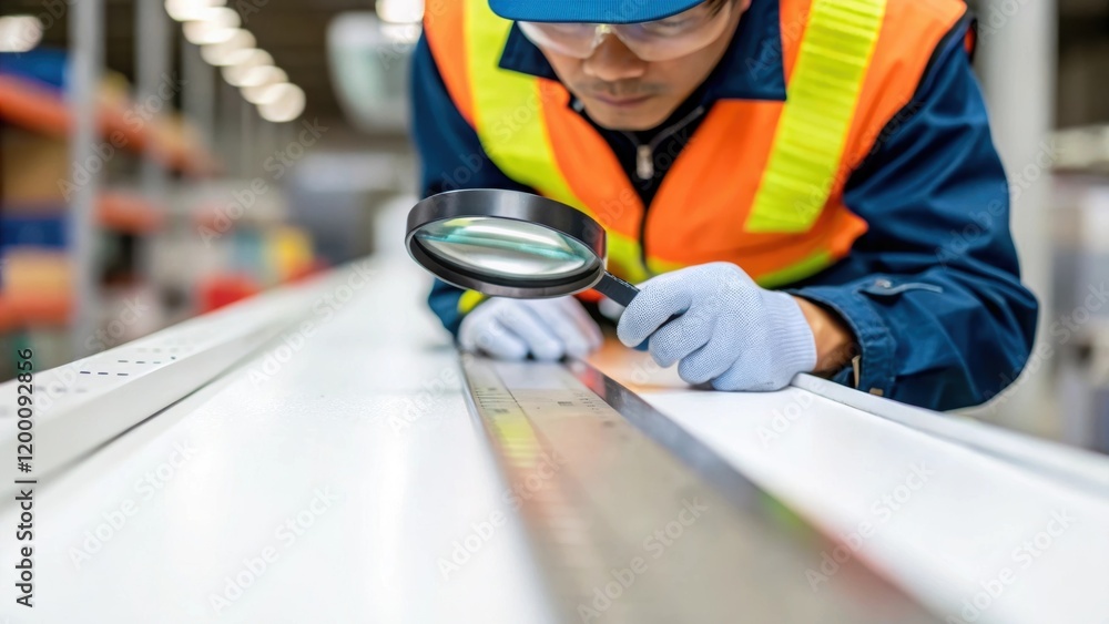 Foto de Stock Final Inspection A focused shot capturing a quality ...