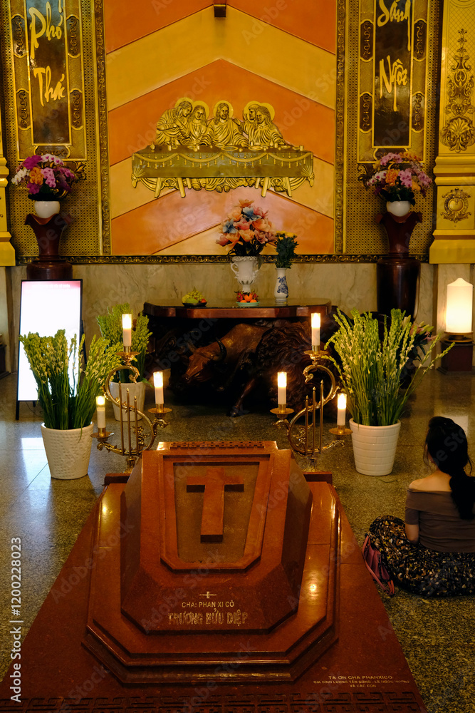 Tac Say Church, also known as Father Diep Church. Francis Xavier Truong ...