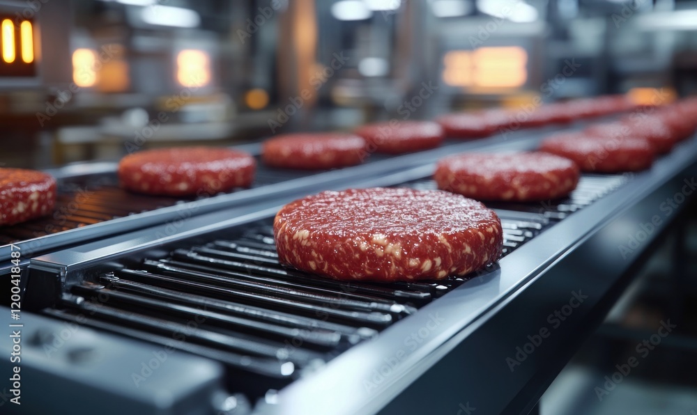 Efficient Meat Processing Facility with Conveyor Belt for Fresh ...