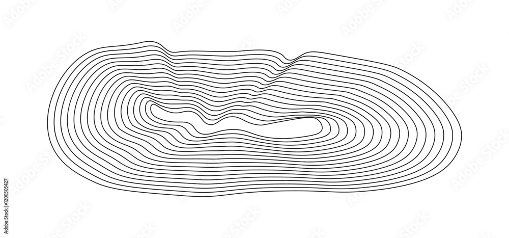 Geography line map with topographic map background. vector of organic ...