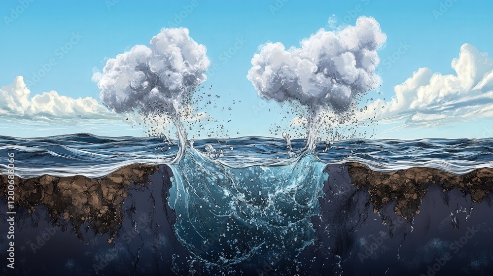 decomposition reaction of hydrogen peroxide into water and oxygen gas ...