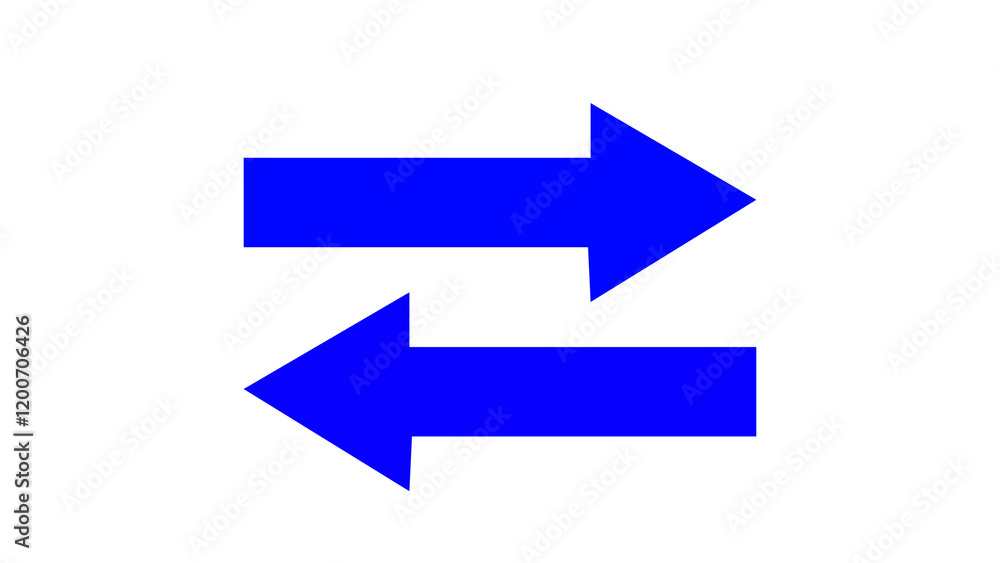 Left right directional blue arrow. Arrow keys pointing left-right ...