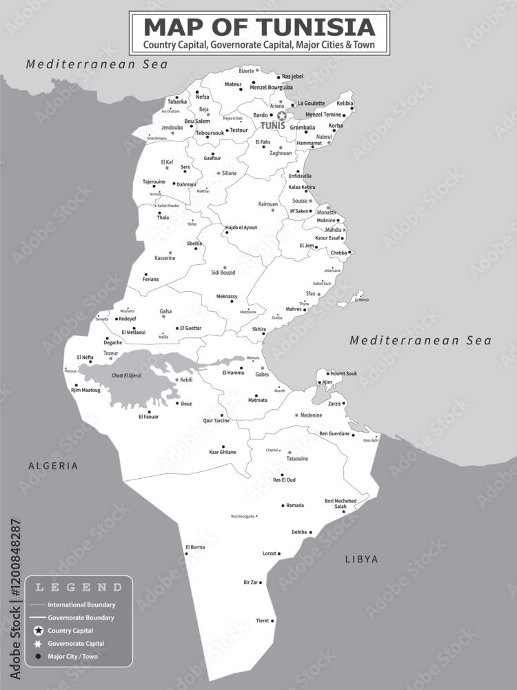 African Countries Geography Political map. Political map of country ...