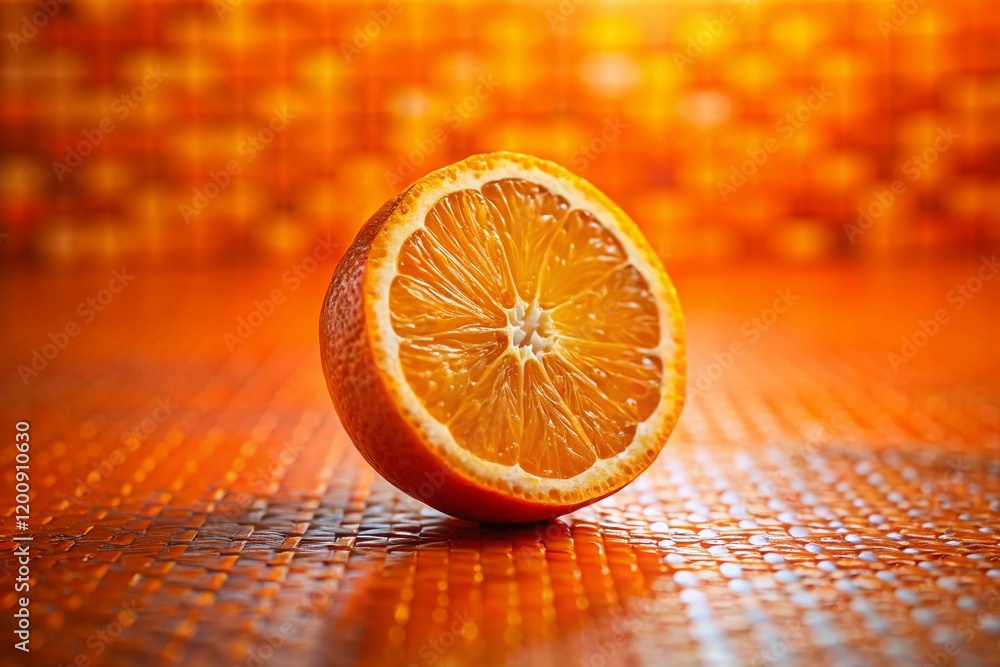 8-Bit Pixel Art Orange Slice, Retro Gaming Aesthetic, High-Resolution 4K Wallpaper Stock ...