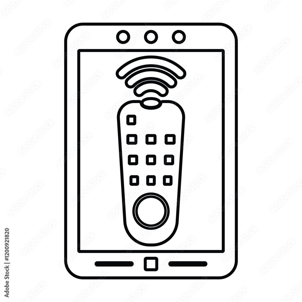 Remote Control Smartphone Spy Icon - Vector Graphics for Digital ...
