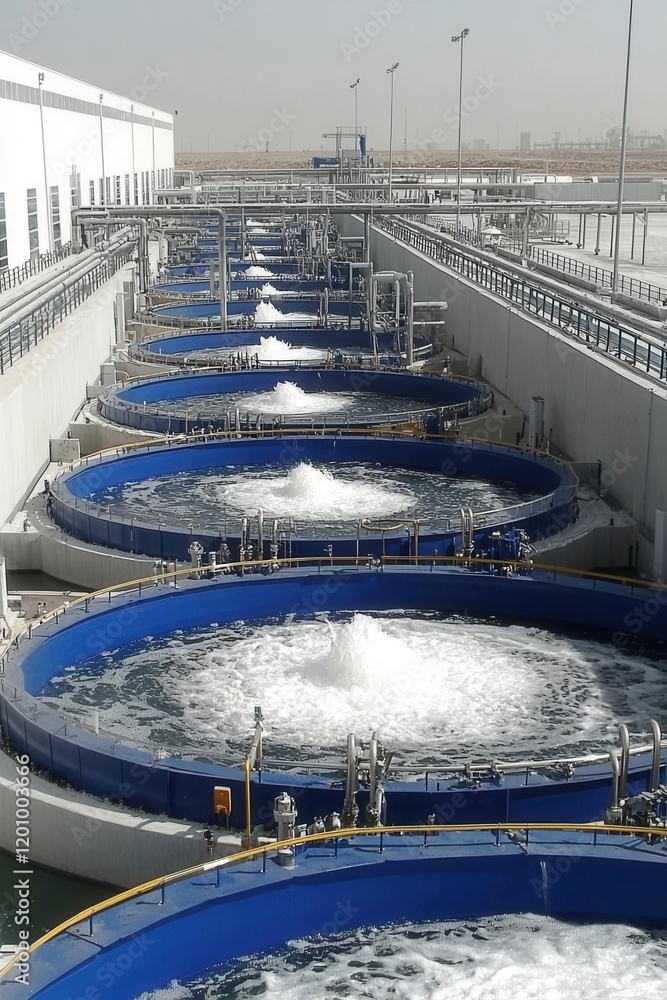 Water flow in aquifer pumping system, pump + water + aquifer, Stock ...