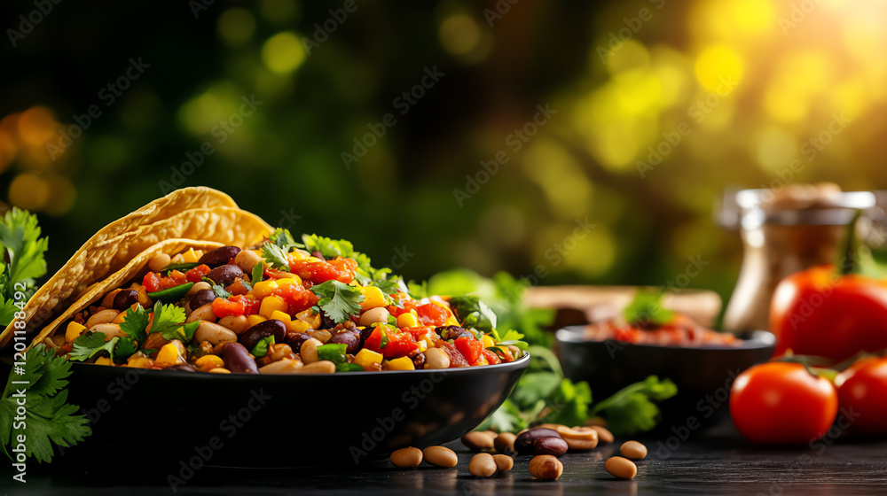 Mexican Huaraches masa-based flatbread, topped with beans, meat, and ...