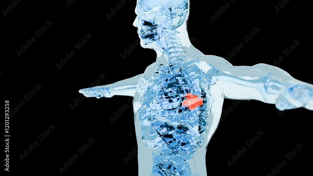 3D visualization of LUNG cancer, Medical Animation , X-Ray: A detailed ...