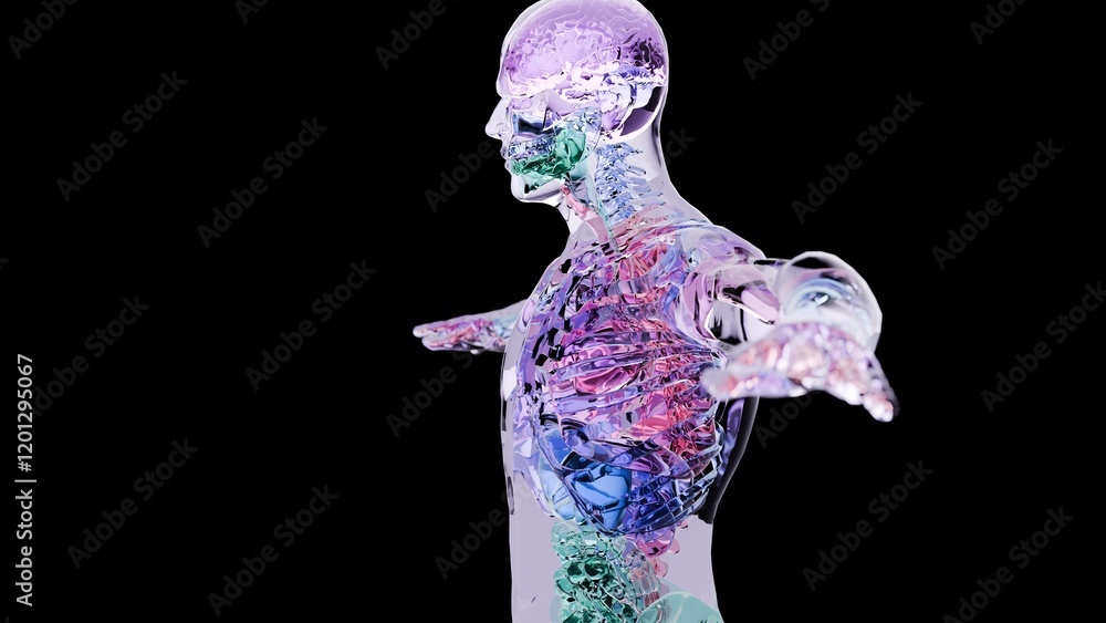 3D visualization of human body , Medical Animation , X-Ray: A detailed ...