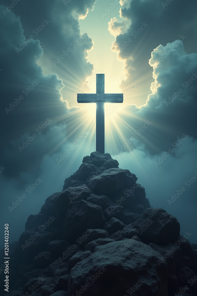 Powerful Depiction of Jesus Christ on the Cross: A Symbol of Faith and ...