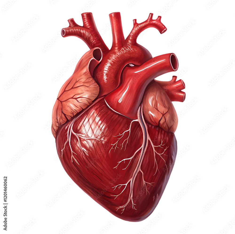Realistic Human Heart Anatomy Illustrations: Perfect for Medical ...
