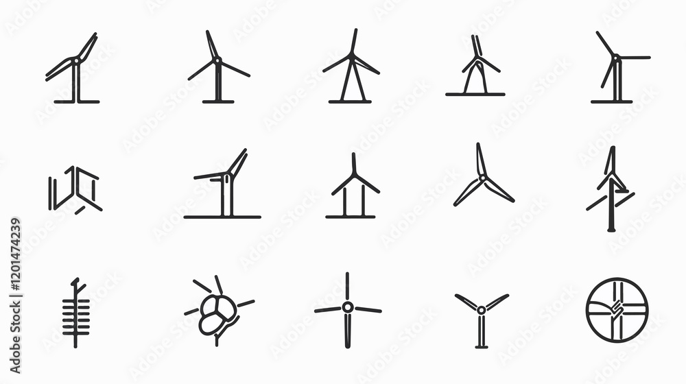 Eco-Friendly Sustainable Wind Turbine for Net Zero Development Stock ...