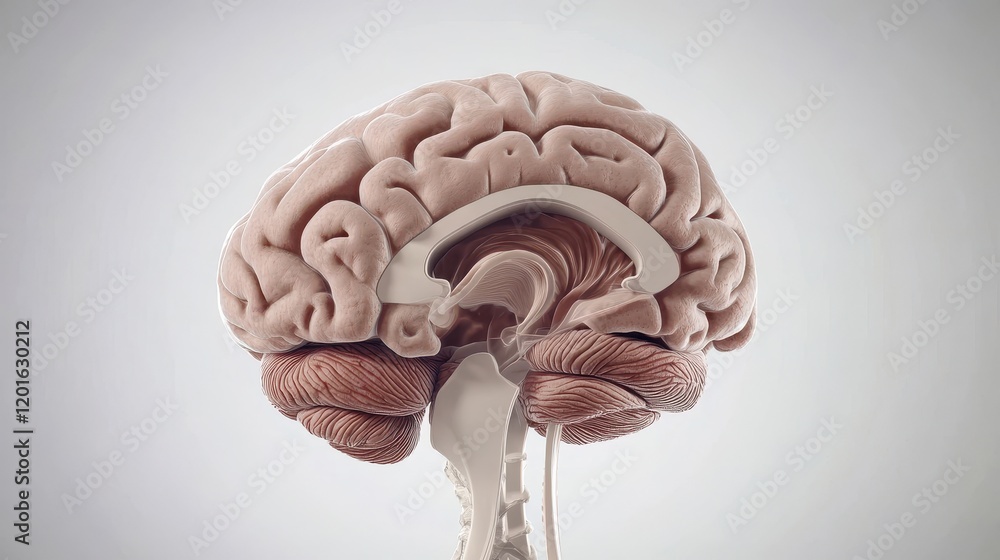 Infographic of Amygdala Anatomy and Function Stock Photo | Adobe Stock