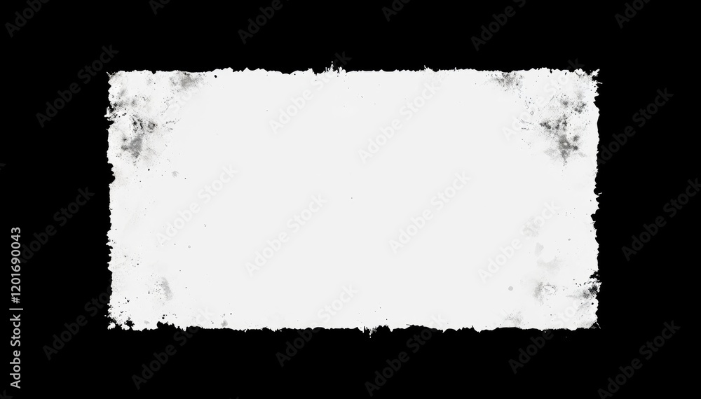 Grunge textured background distressed white paper with black edges ...