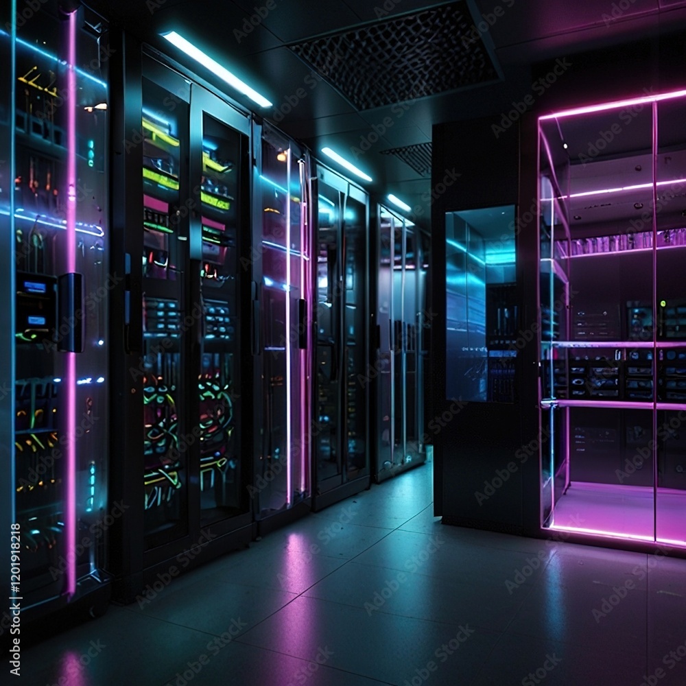 erver rooms,room with servers,data center,,server rack with servers ...