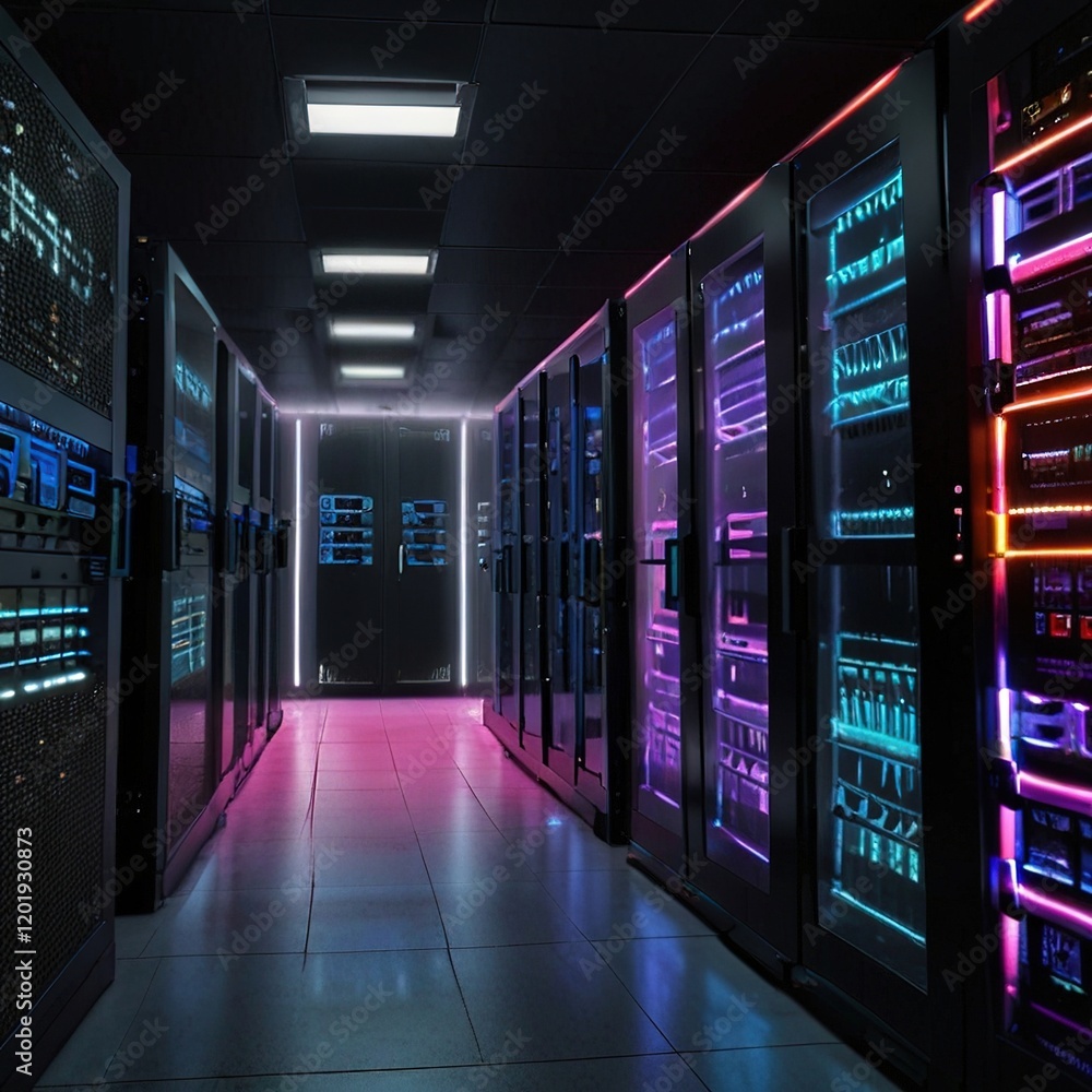 server rooms,room with servers,data center,,Server room with server ...