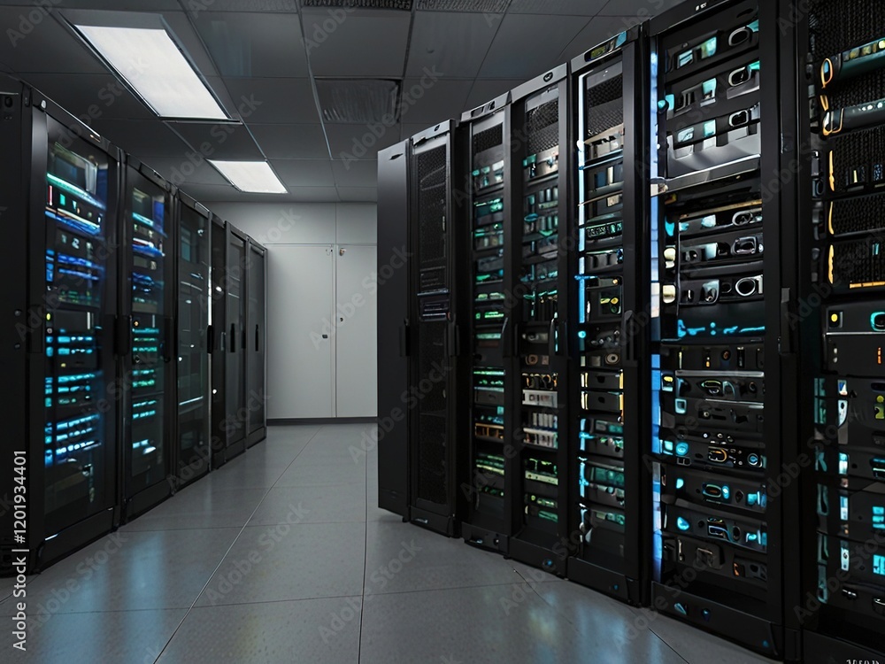 server rooms,room with servers,data center,,Server room with server ...