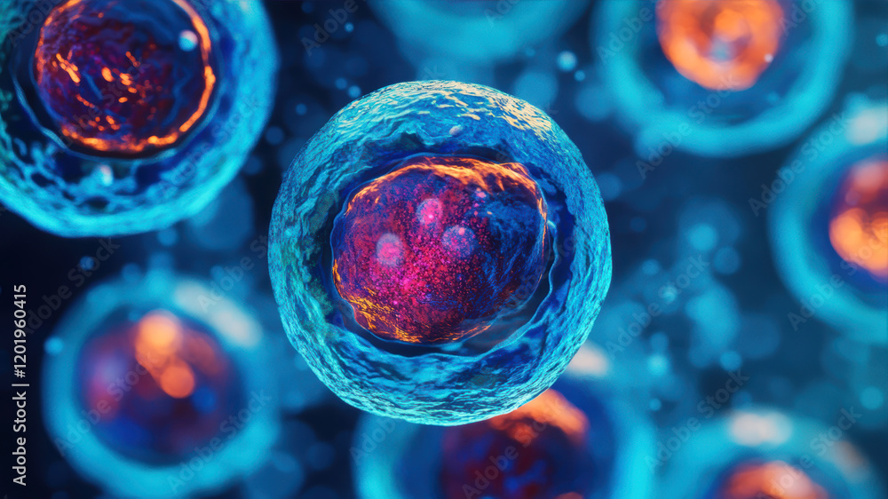 Intricate Exploration of Stem Cell Discovery Revealing Vibrant ...