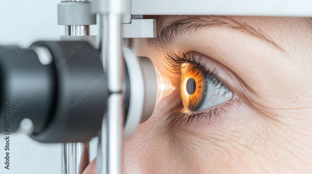 Eye Center Hospital Concept, Advanced Eye Exam Procedure with ...