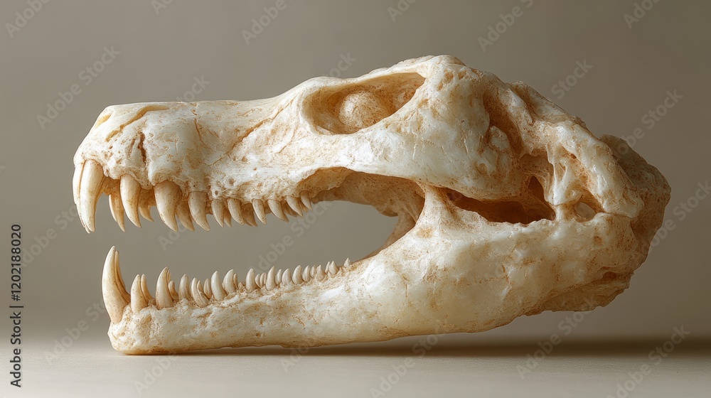 Fossilized skull showcases sharp teeth, hinting at a predatory past ...