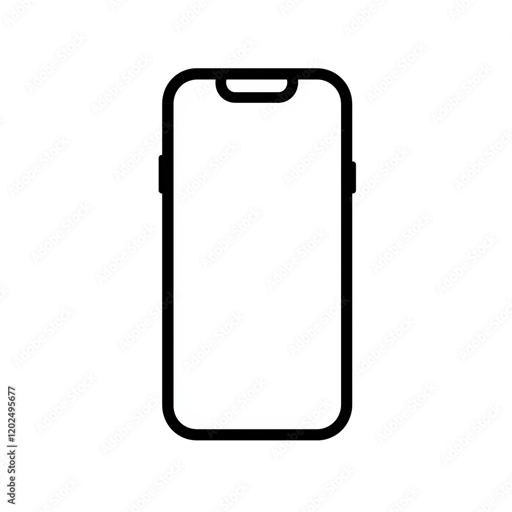 PNG cut out isolated background. A minimalist black outline of a modern ...