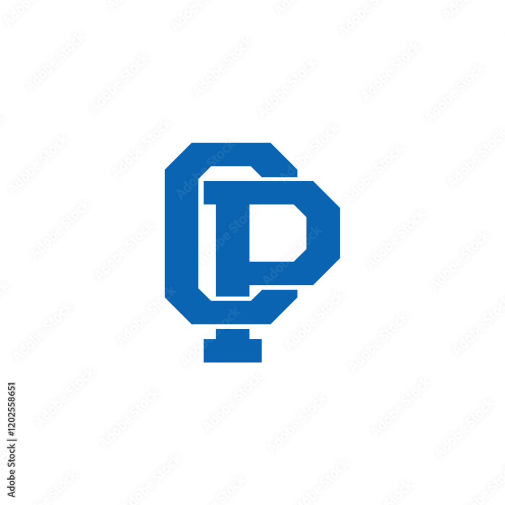 CP logo design represents dynamic typography and bold professionalism ...