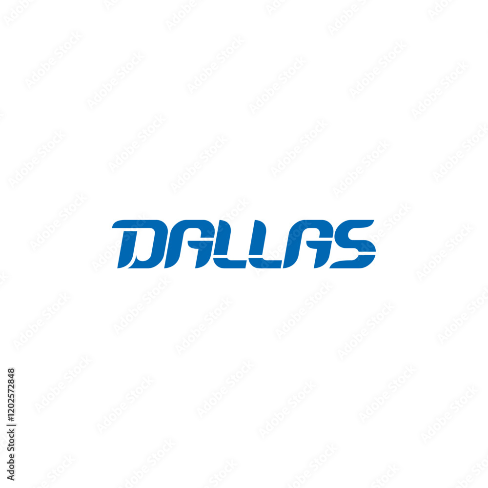 Dallas typography logo design integrates bold and modern text with a ...