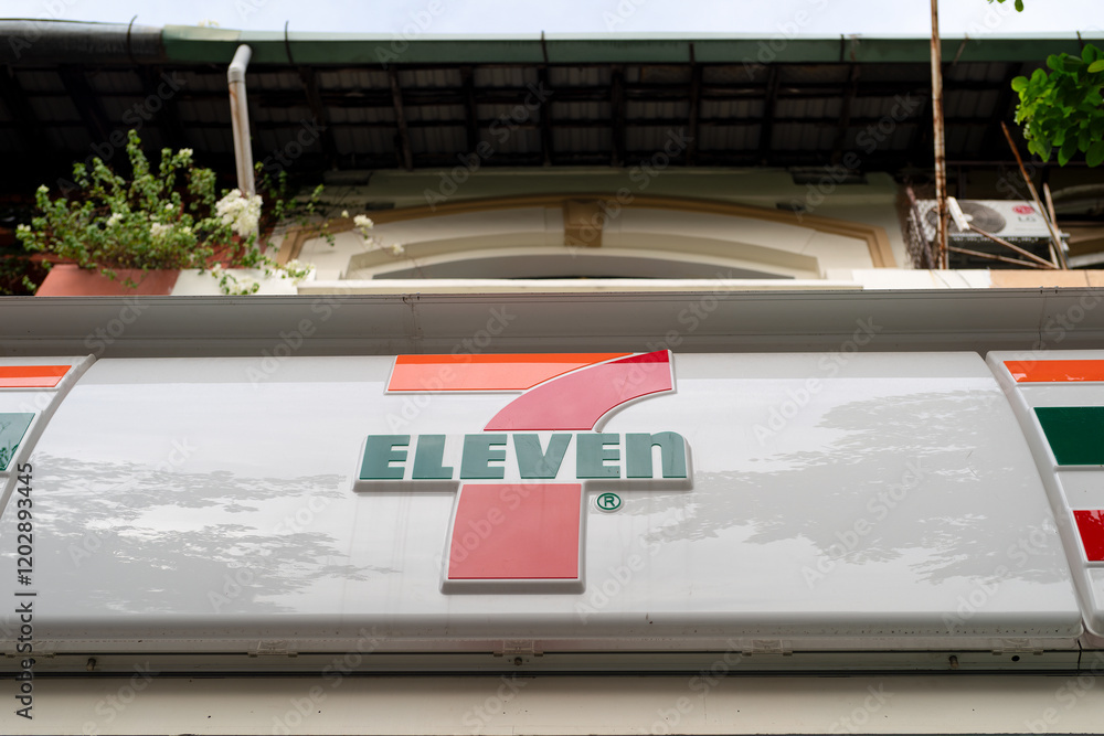 Ho Chi Minh, Vietnam - August 24, 2024: the 7-Eleven sign displayed ...