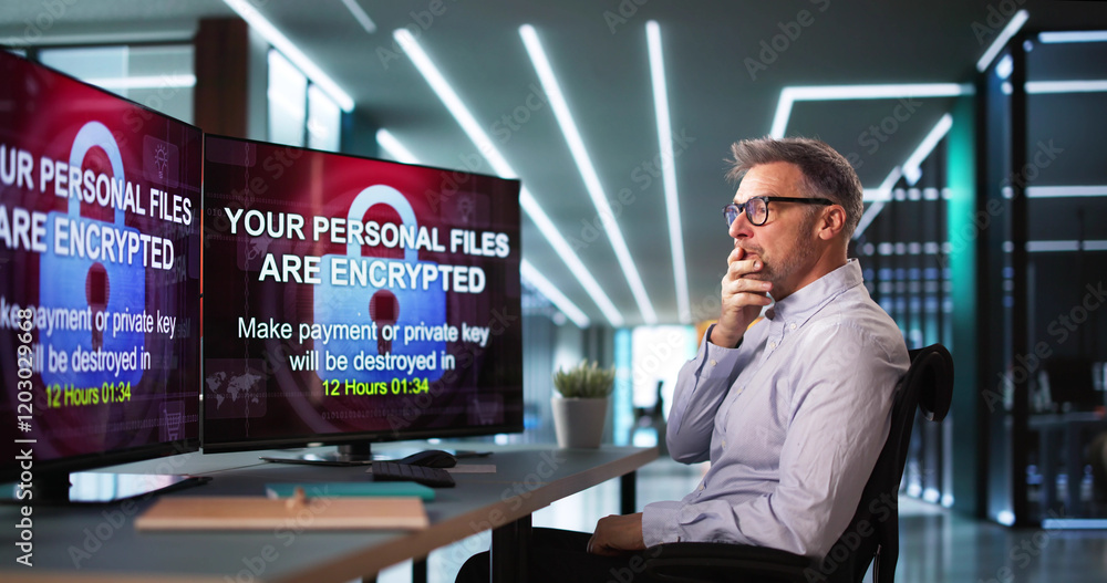Ransomware Malware Cyber Attack Stock Photo | Adobe Stock