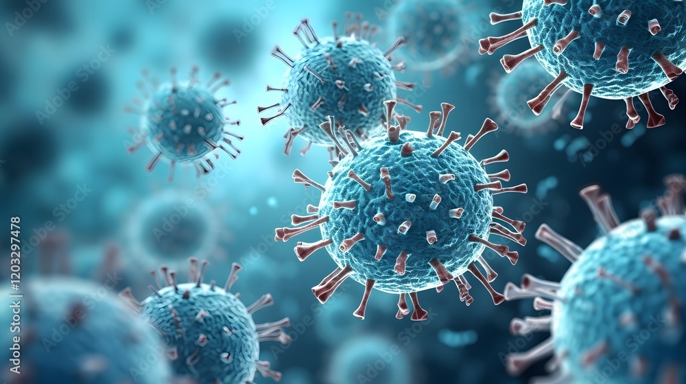 Medical researchers studying the genetic makeup and structure of the ...