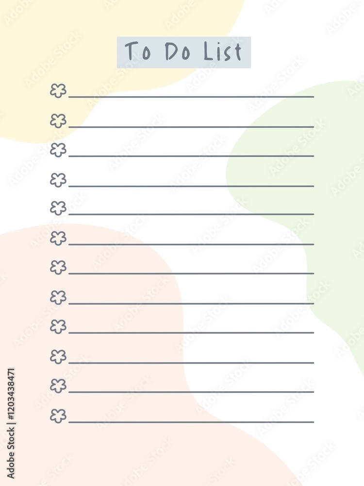 decorative to do list template for bullet journal, digital planner, and ...